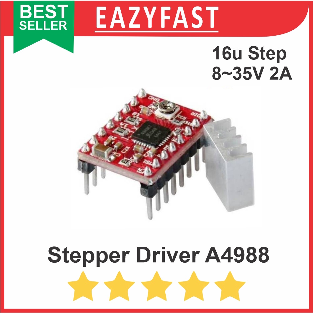 Jual A4988 Reprap Stepper Motor Driver 3D Printer Module | Shopee Indonesia