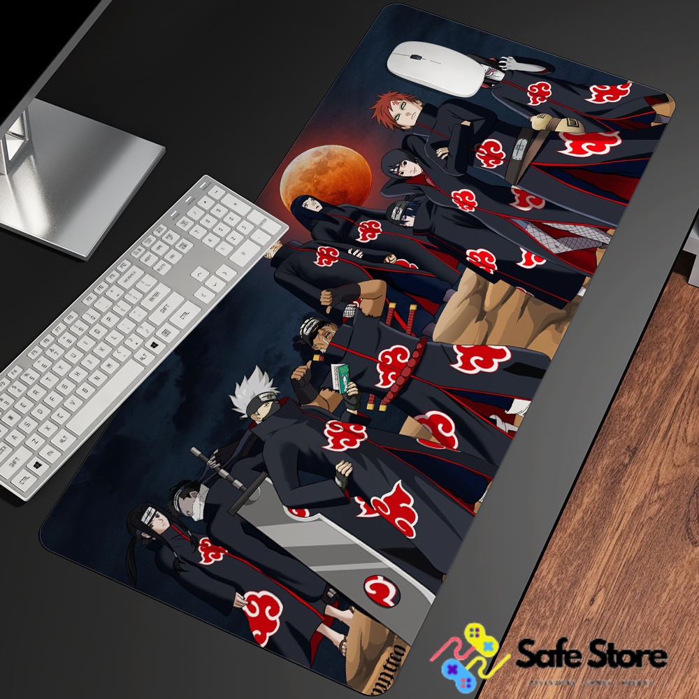 Jual Naruto Akatsuki Gaming Mouse Pad XL Desk Mat 800 x 400 x 2 mm ...