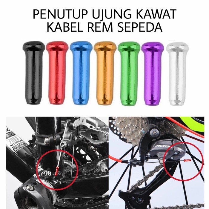 Jual Penutup Ujung Kawat Kabel Rem Sepeda Tutup Inner Wire Shifter End ...