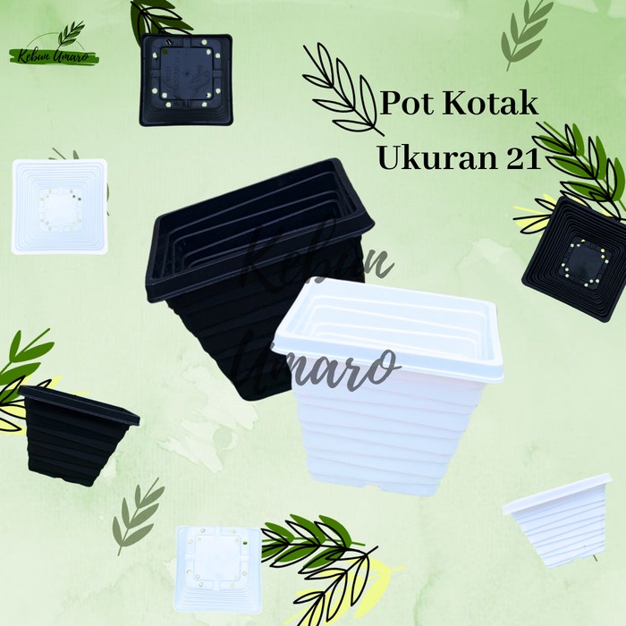 Jual Pot Kotak Ukuran 21 / Pot Persegi Kotak / Pot Mozaik / Pot Tanaman ...