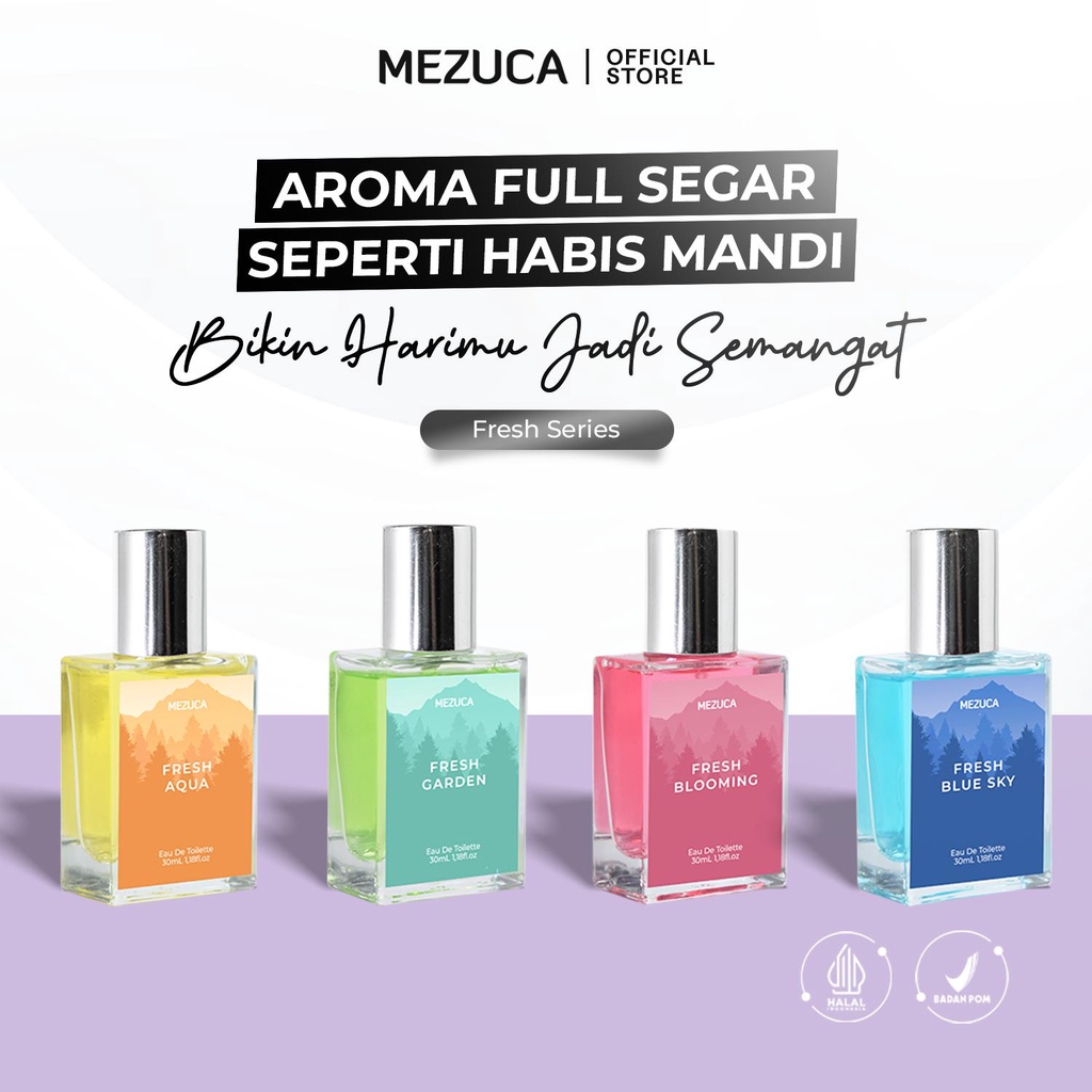Jual Dapat 4 Botol Parfum FRESH SERIES Mezuca Eau de Parfume Original ...