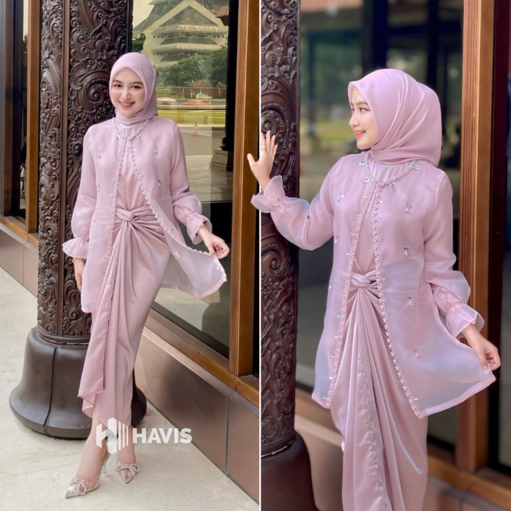 Jual One Set Wanita Kekinian Outer Organza Premium Setelan Kondangan ... Jual One Set Wanita Kekinian Outer Organza Premium Setelan Kondangan ...