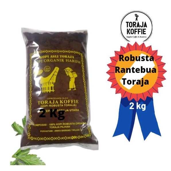 Jual Kopi Robusta Toraja organik Jumbo 2 kg Kopi Bubuk Halus Robusta ...