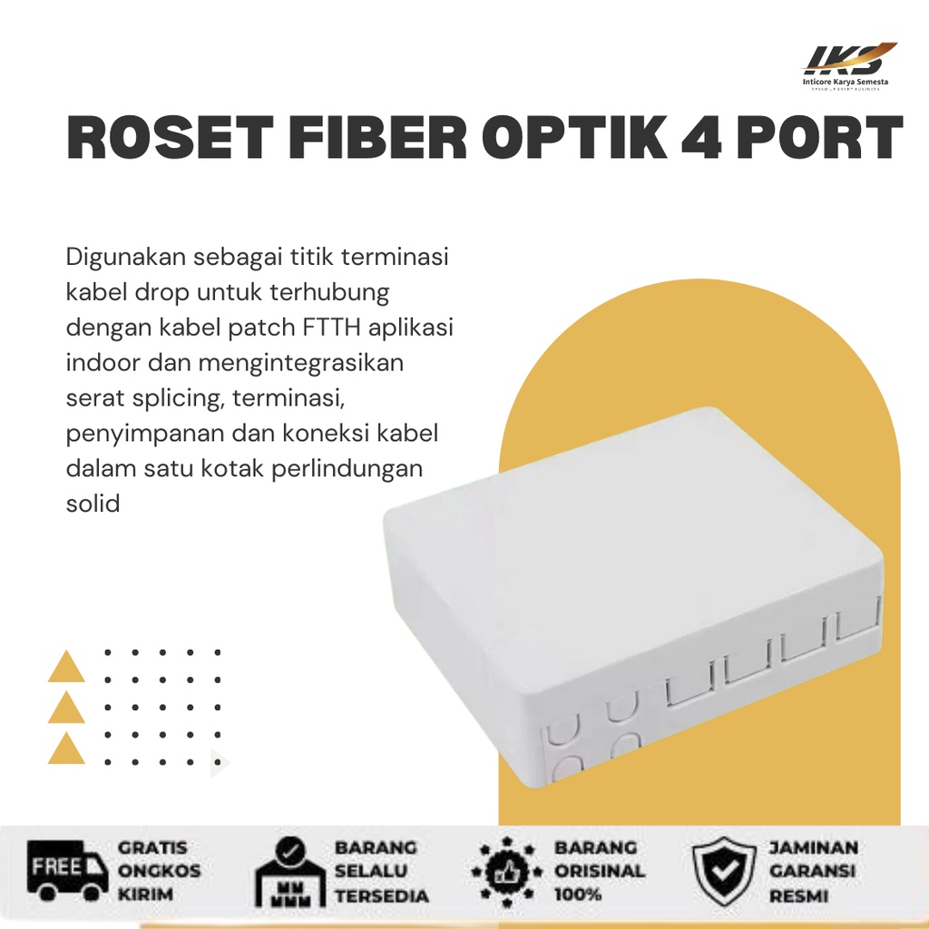 Jual Roset FO Fiber Optik 4 Port | Shopee Indonesia