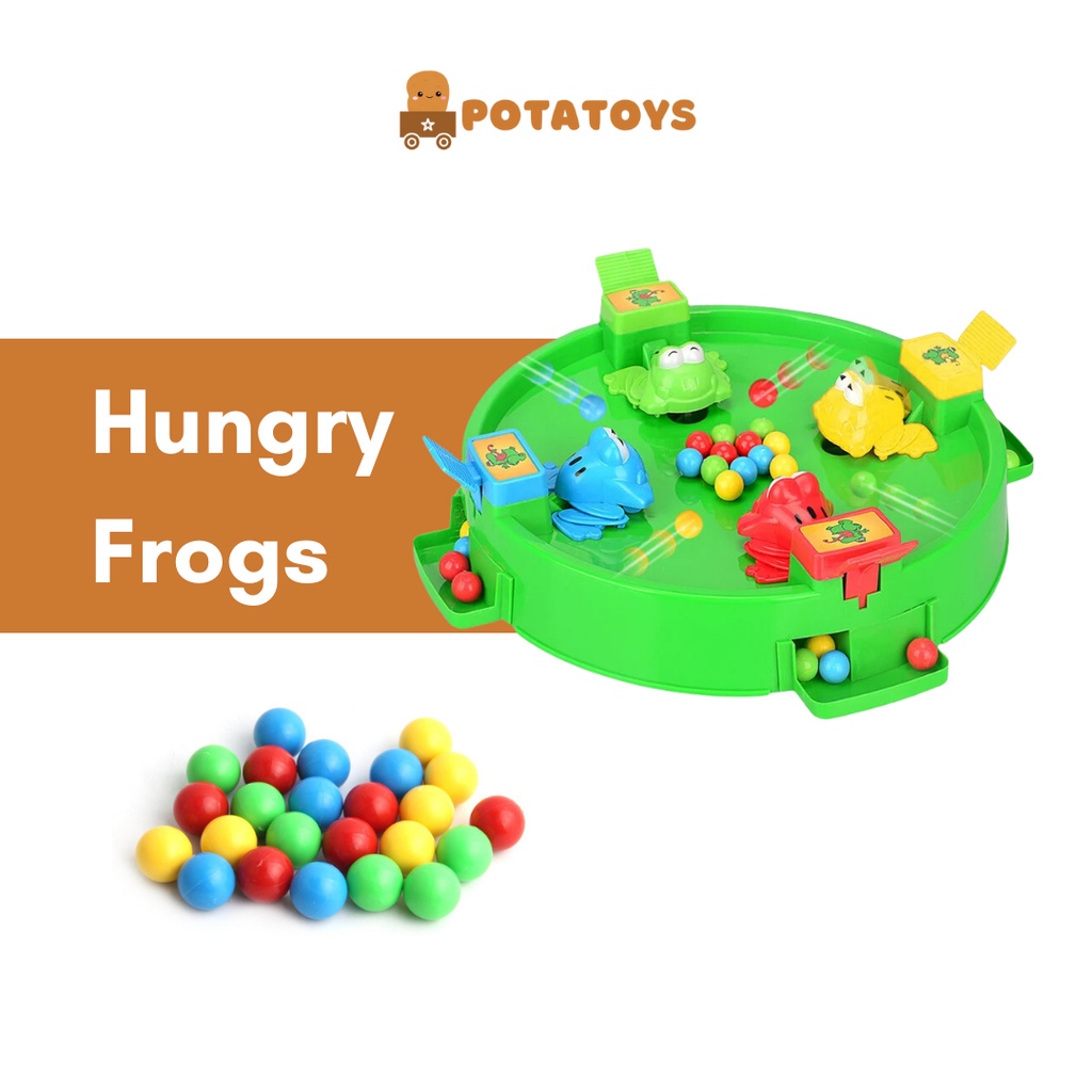 Jual [ POTATOYS ] Mainan Anak Frogs Game Scramble Ball / Hungry Frogs ...