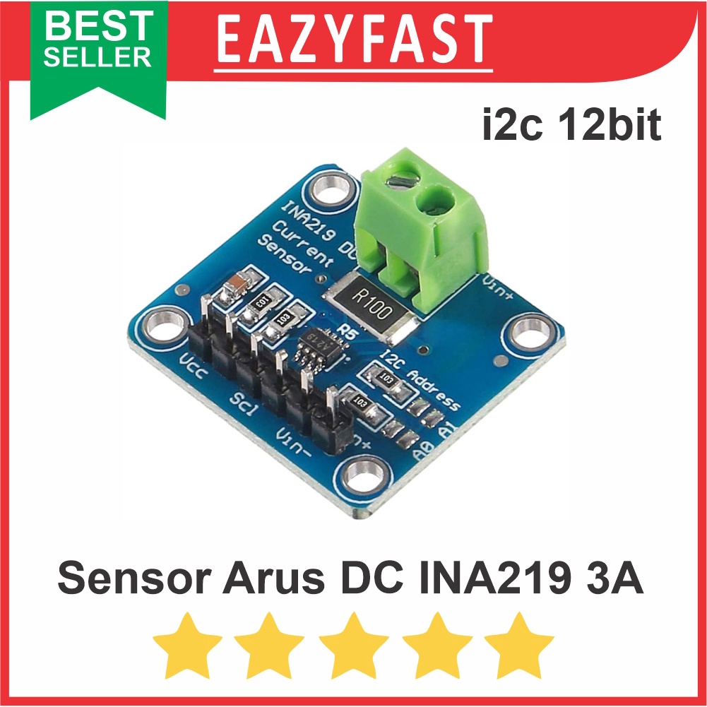 Jual INA219 Current Sensor Arus DC 26V 3A i2c 12bit ADC | Shopee Indonesia