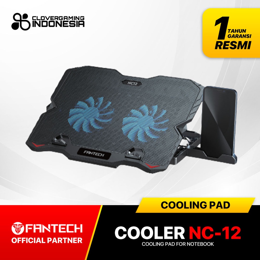 Jual Fantech NC12 NC-12 Cooling Pad Cooler Laptop Notebook + Phone ...