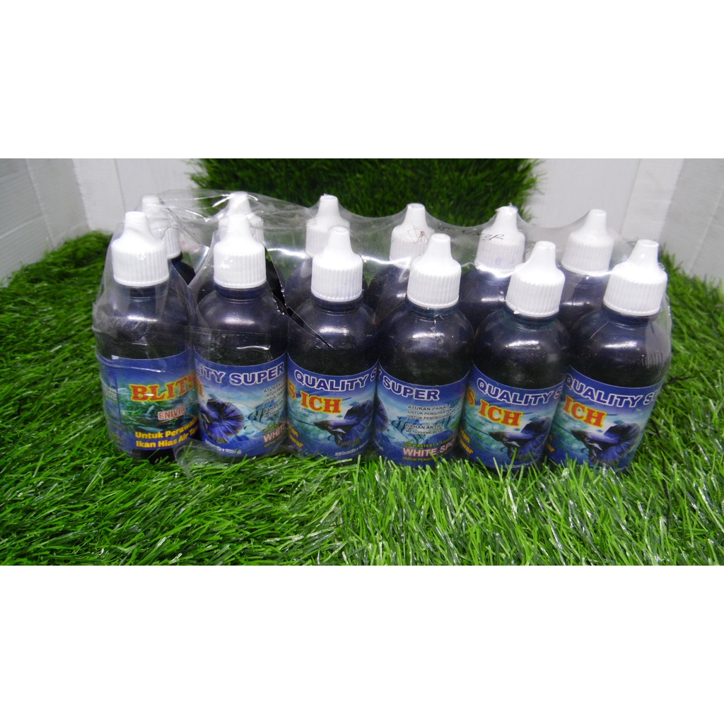 Jual Obat Ikan Blits Ich 100 Ml Botol Besar Obat Biru Ikan Methyline ...