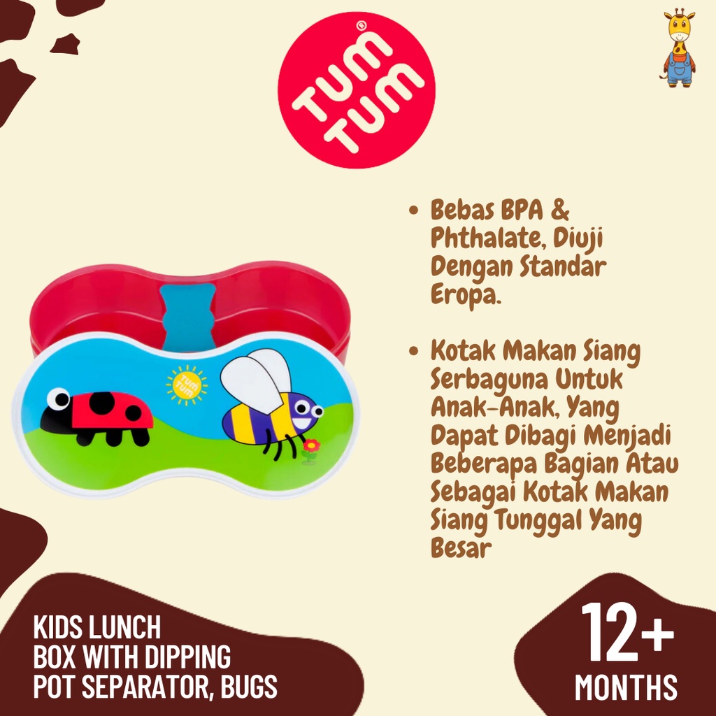 Jual Tum Tum Bugs Lunch Set - kotak Makan Siang Anak - Anak - bekal | Shopee Indonesia