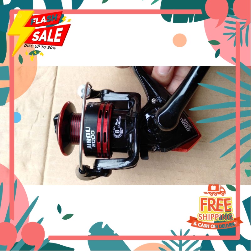 Jual SIAP MANCING ALAT PANCING //Reel Jirou 8 ballbearing ready ukuran ...