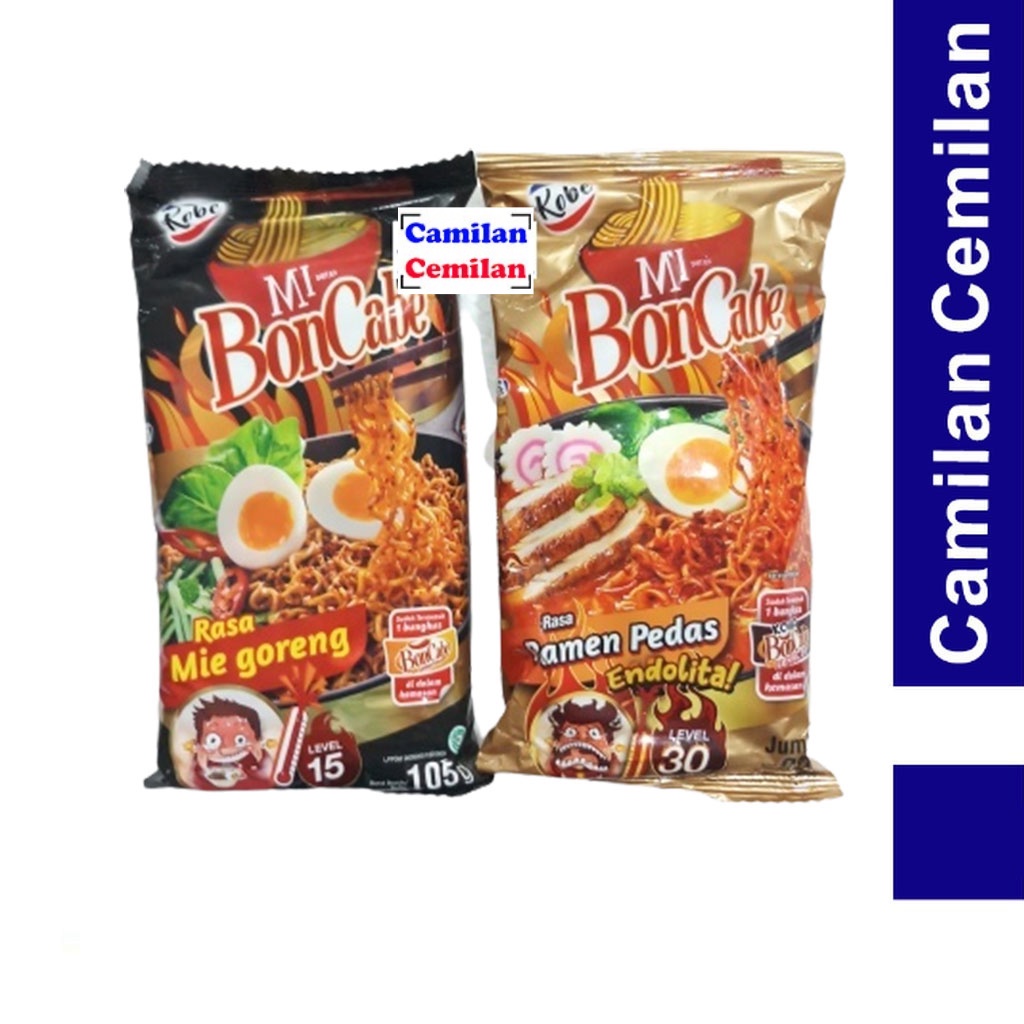 Jual Mie BonCabe Level 15, Level 30 Kobe 105 gr | Shopee Indonesia