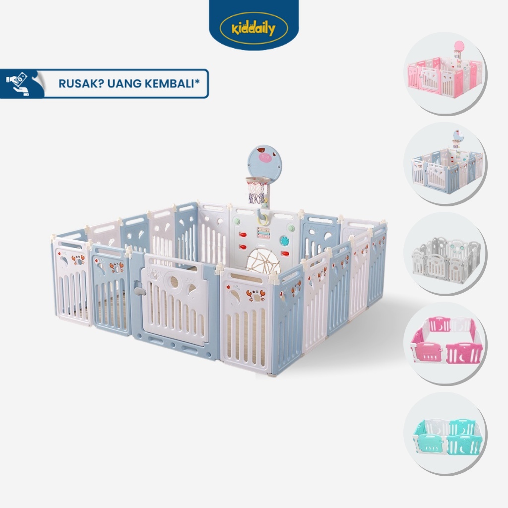 Jual KIDDAILY Pagar Mainan Anak Baby Fences Pagar Bayi Playpen Play ...
