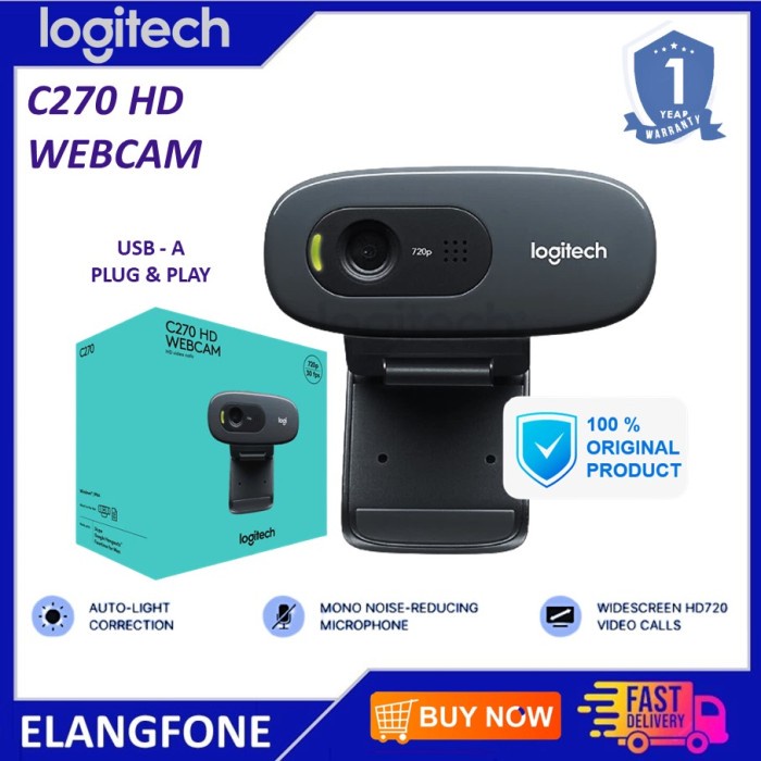 Jual Webcam Logitech C270 - C270 | Shopee Indonesia