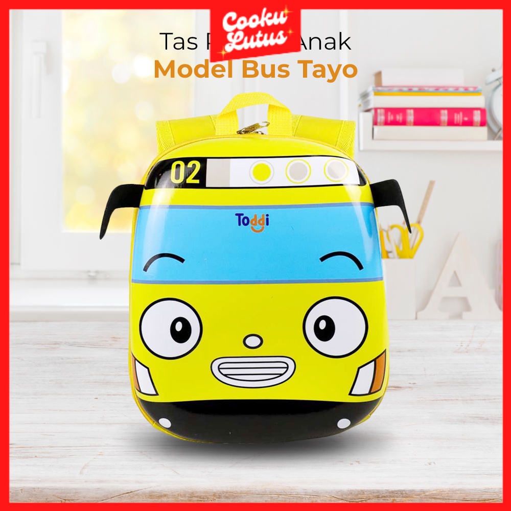 Jual Toddi Tas Ransel Sekolah Anak Backpack Model Bus Tayo - E-300 ...