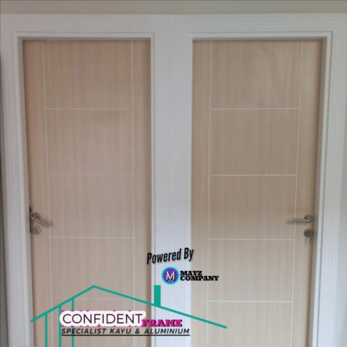 Jual Daun Pintu Multiplek Lapis HPL Custom Pintu Kamar Minimalis Modern ...