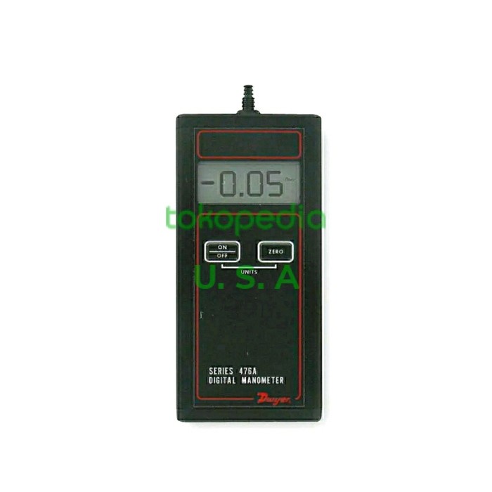Jual DWYER 476A-0 Digital Manometer, -20 in wc to 20 in wc | Shopee ...