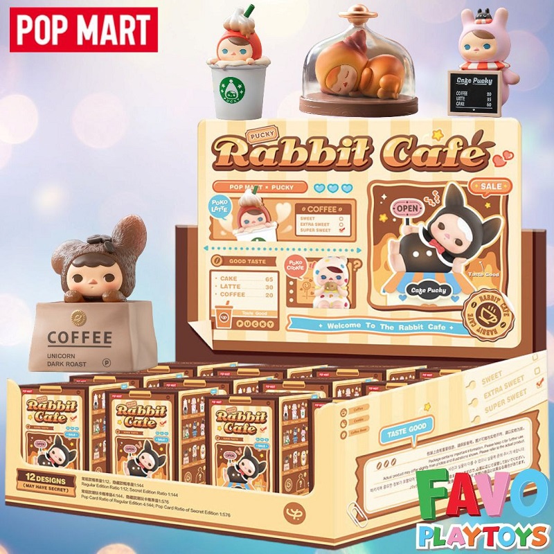Jual POP MART Pucky Rabbit Cafe Series Blindbox Figure - FULL SET 12 ...