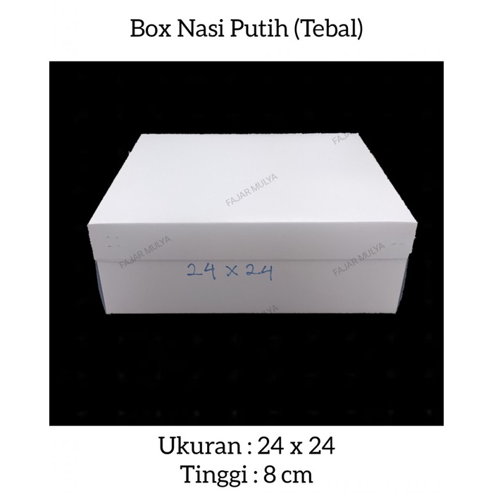 Jual Fajar Mulya - Dus Nasi / Box Nasi Putih / Kotak Nasi / Ukuran ...
