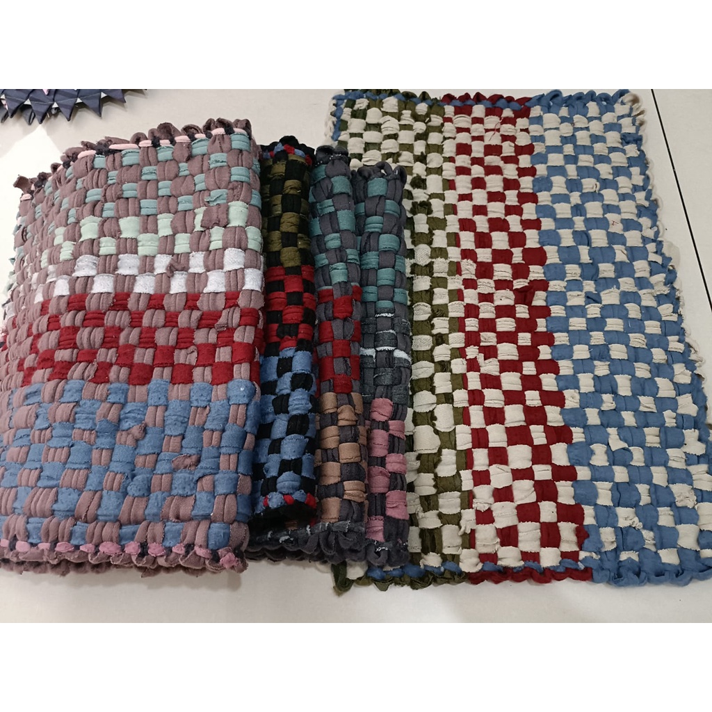 Jual BOP KESET KAKI ANYAMAN ANYAM LOKAL / ALAS KAKI TENUN ANYAM JAHIT ...