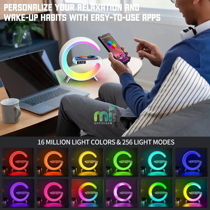 Jual SALE -MiLife Smart Intelligent Speaker RGB APP Wireless Charging ...