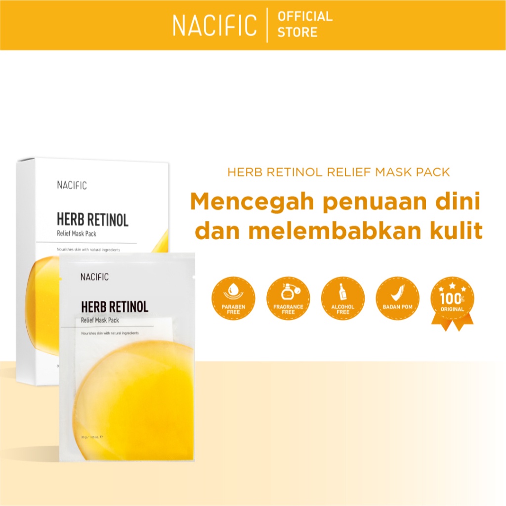 Jual Nacific Herb Retinol Mask Pack (10pcs) | Shopee Indonesia