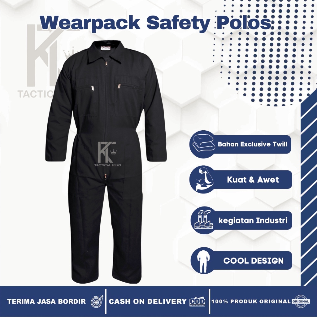Jual wearpack safety polosan//wearpack coverall//seragam kerja proyek ...