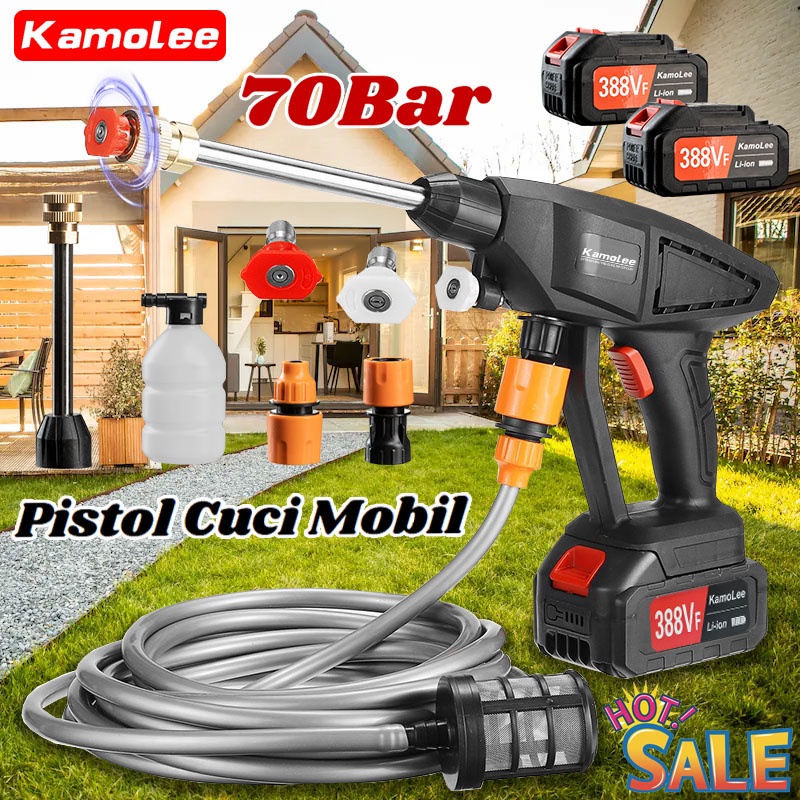 Jual [COD + Spot + Dikirim Dalam 24jam] Kamolee 70Bar 388Vf Jet Cleaner ...