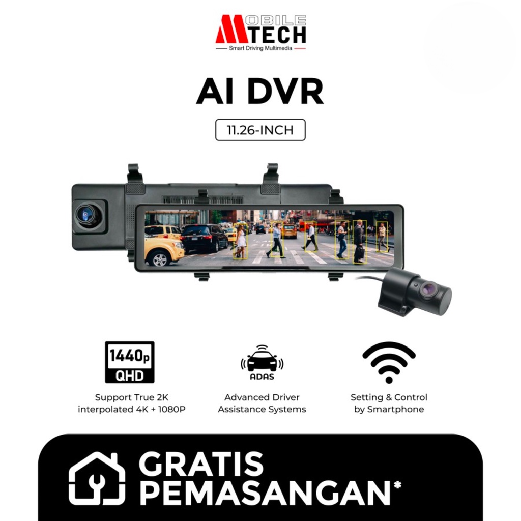 Jual Dashcam AI DVR-8803 MobileTech Kamera Perekam Mobil Layar 11.26 ...