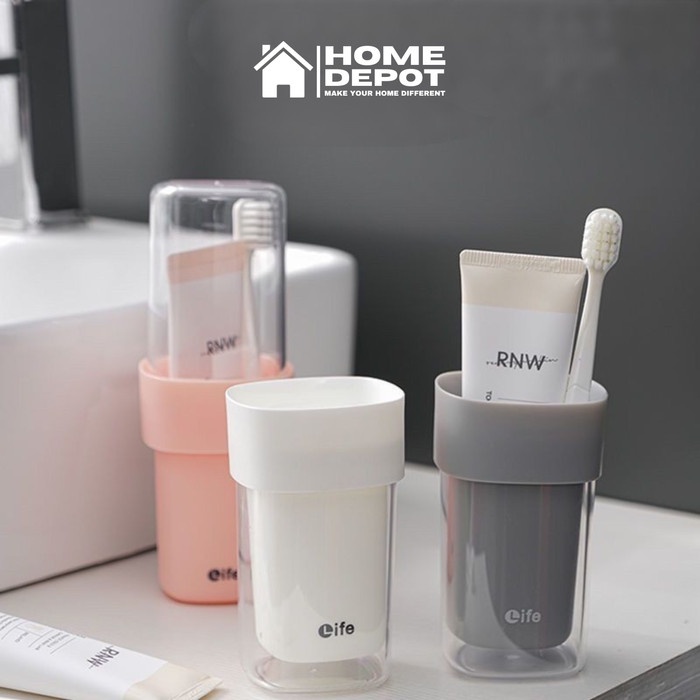Jual Tempat Sikat Gigi Dan Odol Travel Portable Estetik Gelas Kumur ...