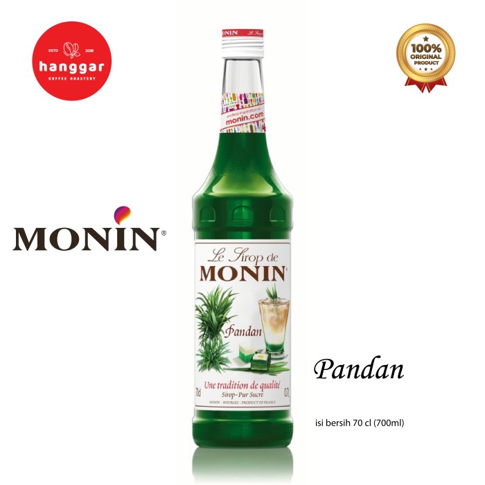 Jual Sirup MONIN PANDAN 70cl ( 700ml ) | Shopee Indonesia