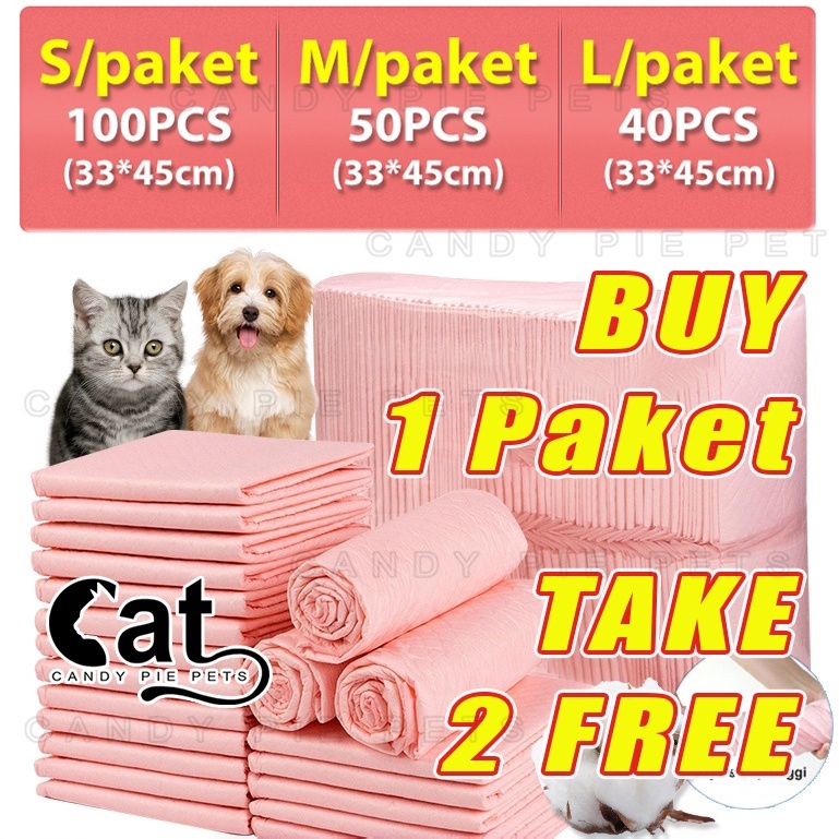 Jual FREE GIFT Alas Pipis Kucing Anjing Underpad Kucing Training Pad ...