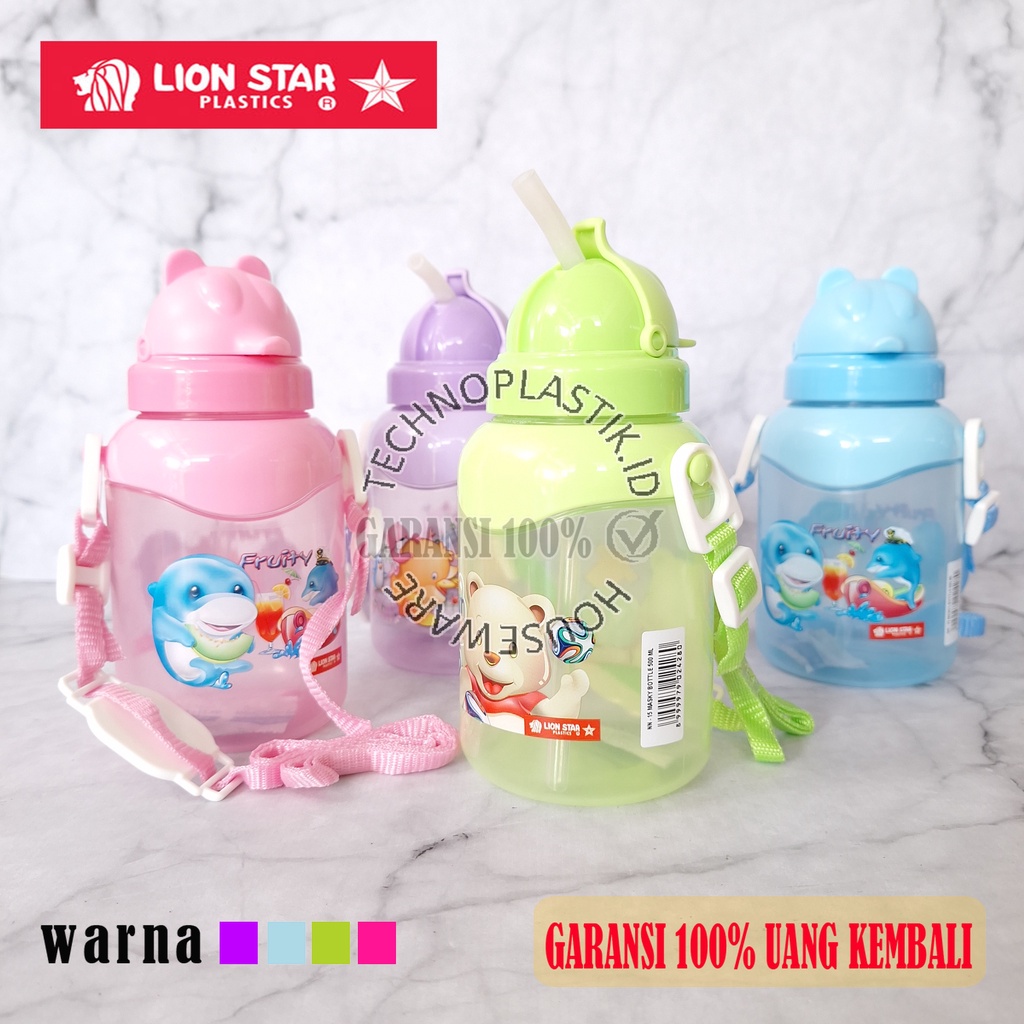 Jual LION STAR Botol Minum Anak Lucu 500 Ml - Masky Bottle | Shopee Indonesia