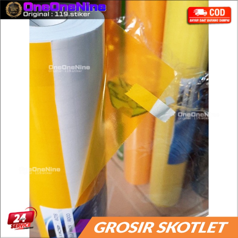 Jual Stiker Skotlet 1 Roll Profix Kuning Transparan - Lebar 45 cm x ...