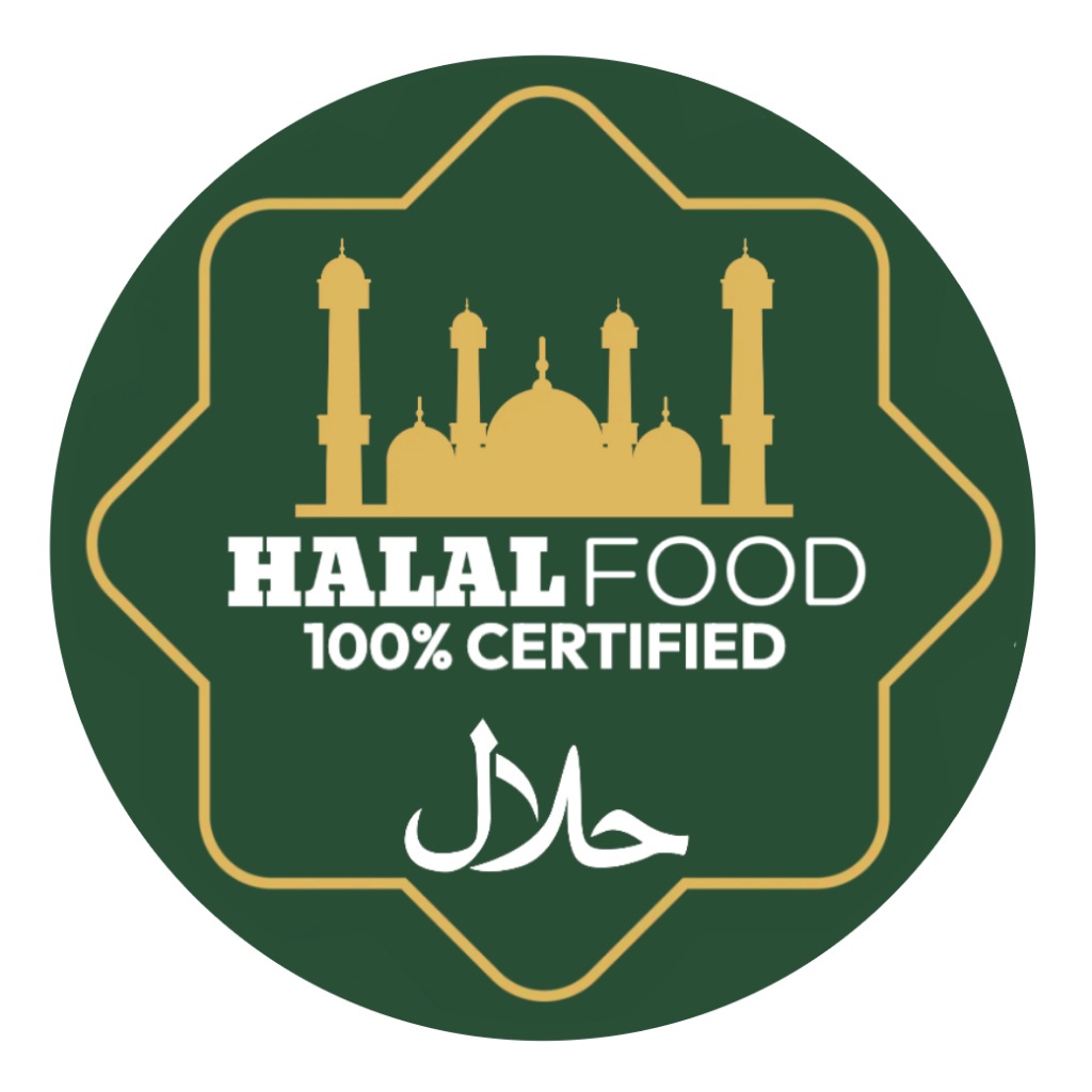 Jual STIKER MAKANAN LOGO HALAL FOOD/STICKER GIFT UMROH HAJI 500 pc ...