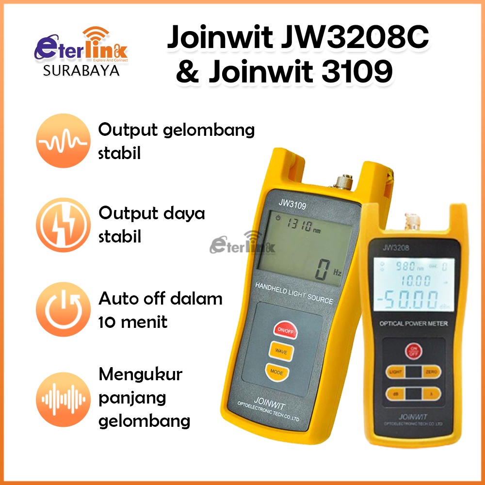 Jual OPM 3 Joinwit JW3208 + OLS JW3109 [Optical Power Meter / Laser ...