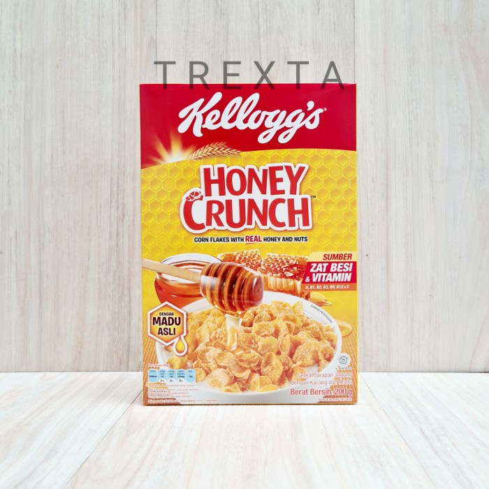 Jual Honey Crunch Flakes Kelloggs 200 Gram | Shopee Indonesia