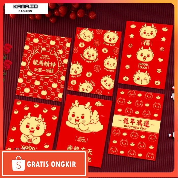 Jual Angpao Imlek / [6pcs] Angpao imlek 2024 tahun shio naga hongpao sincia amplop | Shopee ...