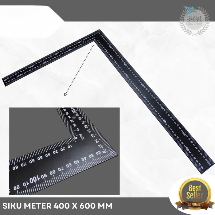 Jual SIKU METER PENGGARIS TUKANG 40 X 60 CM KENMASTER PENGUKUR SUDUT ...