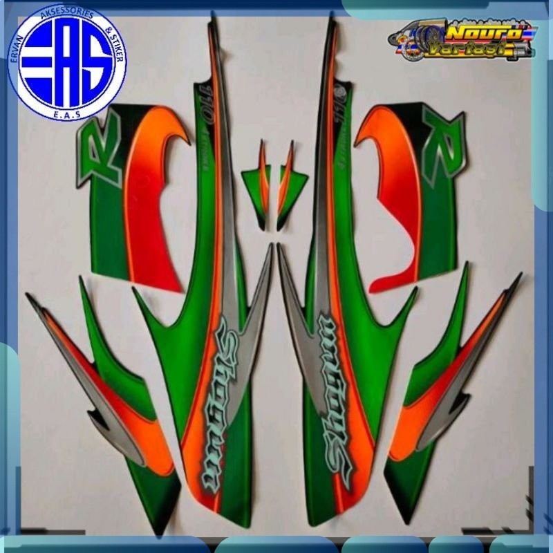 Jual Stiker striping stiker motor suzuki shogun kebo 110 r 1997 1998 ...