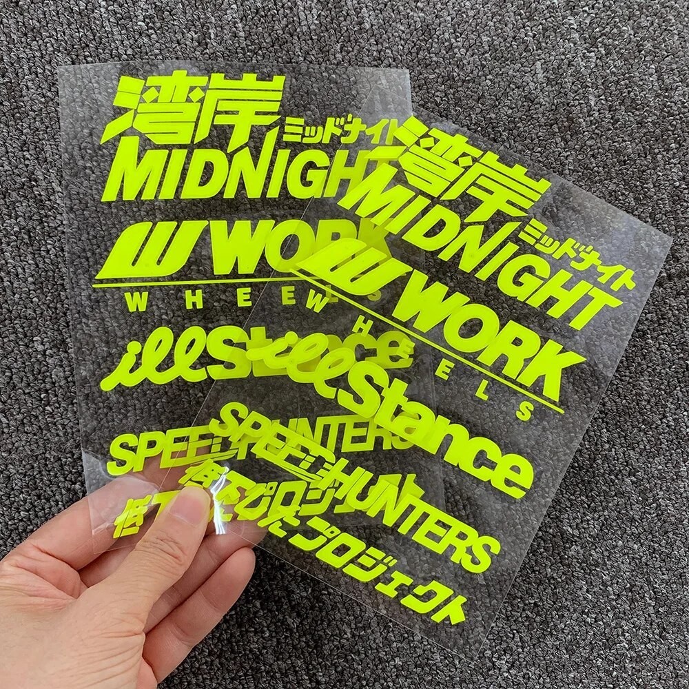 Jual Stiker Cuting MIDNIGHT Group/1Set Stiker Logo Racing Untuk YAMAHA ...