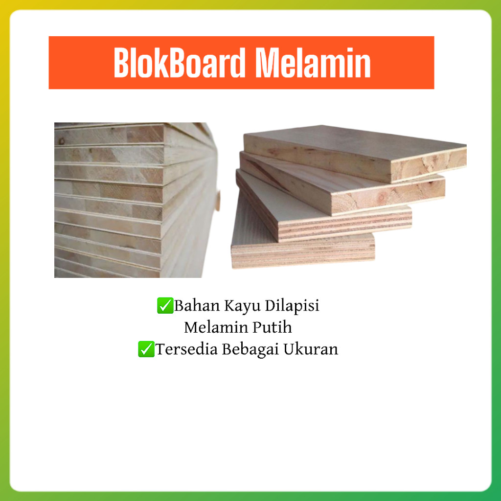 Jual Papan Kayu BLOKBOARD melamin 1 muka 100x20 / 100x25 / 100x30 ...