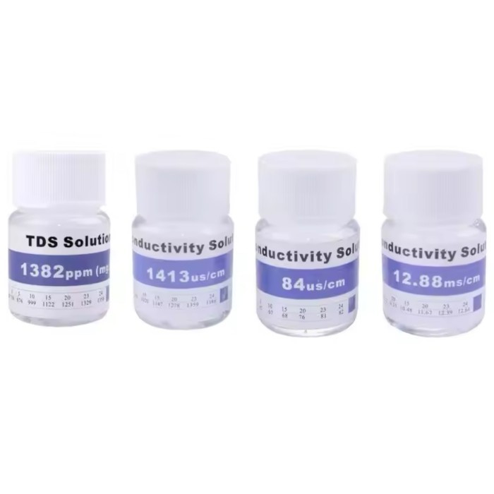 Jual Cairan Kalibrasi EC TDS Calibration Buffer Liquid Solution 35ppt 84us/cm 1413us/cm 12.88ms ...