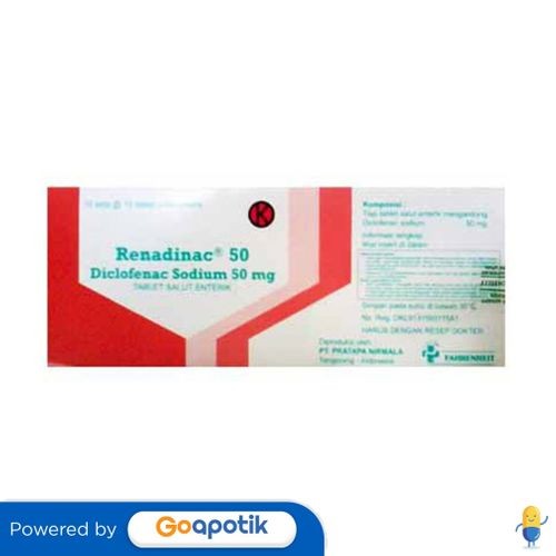 Jual Renadinac 50 Mg Box 100 Tablet | Shopee Indonesia