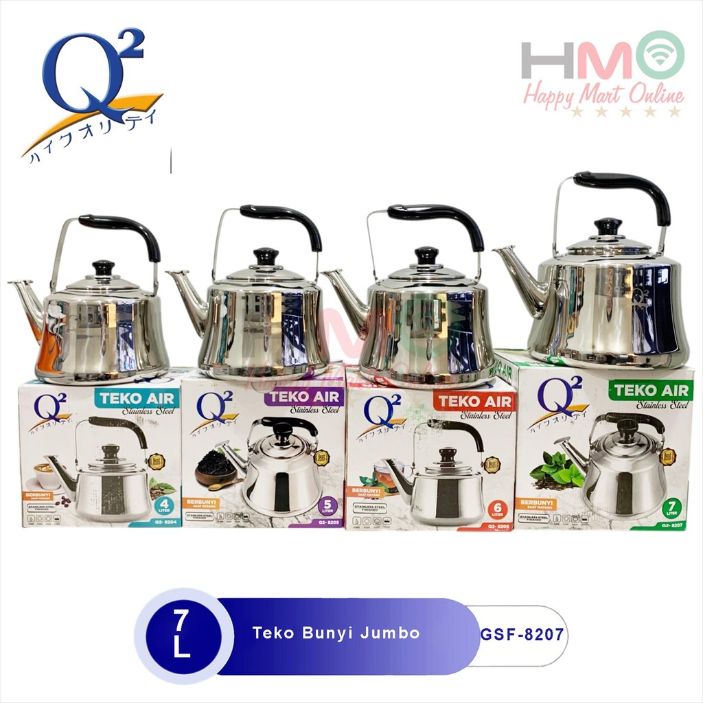 Jual Teko Bunyi Jumbo Stainless Steel Kapasitas 4 5 6 7 Liter GSF Ketel Teko Siul Kapasitas ...