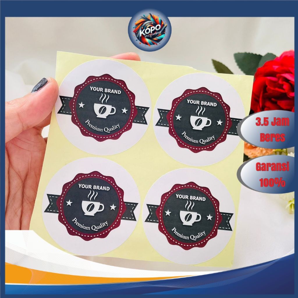 Jual KOPO 2-4 Cetak Sticker Label Minuman Murah a3 Tema Kopi Stiker ...