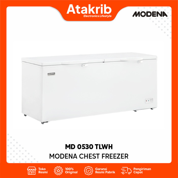 Jual MODENA CHEST FREEZER MD 0530 TLWH Kapasitas 530L | Shopee Indonesia
