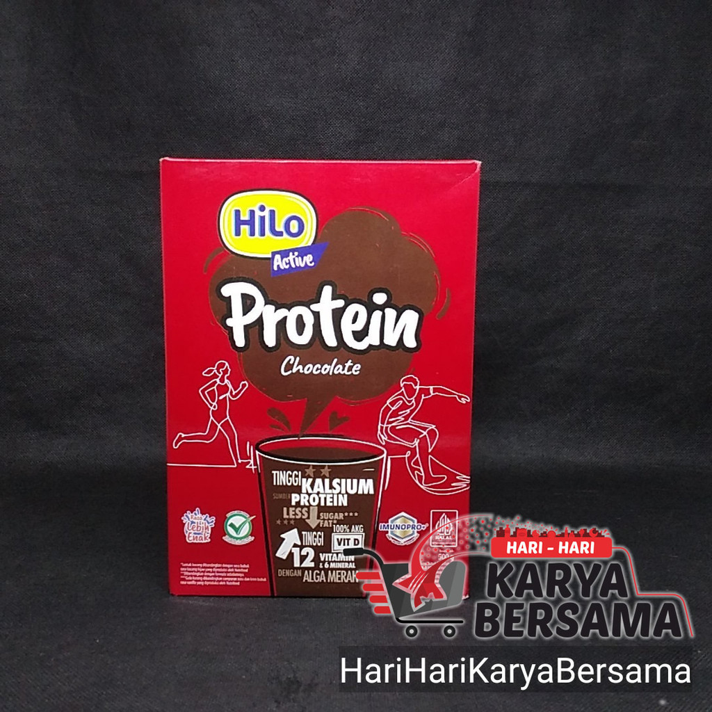 Jual SUSU BUBUK HILO ACTIVE PROTEIN CHOCOLATE 500GR | Shopee Indonesia
