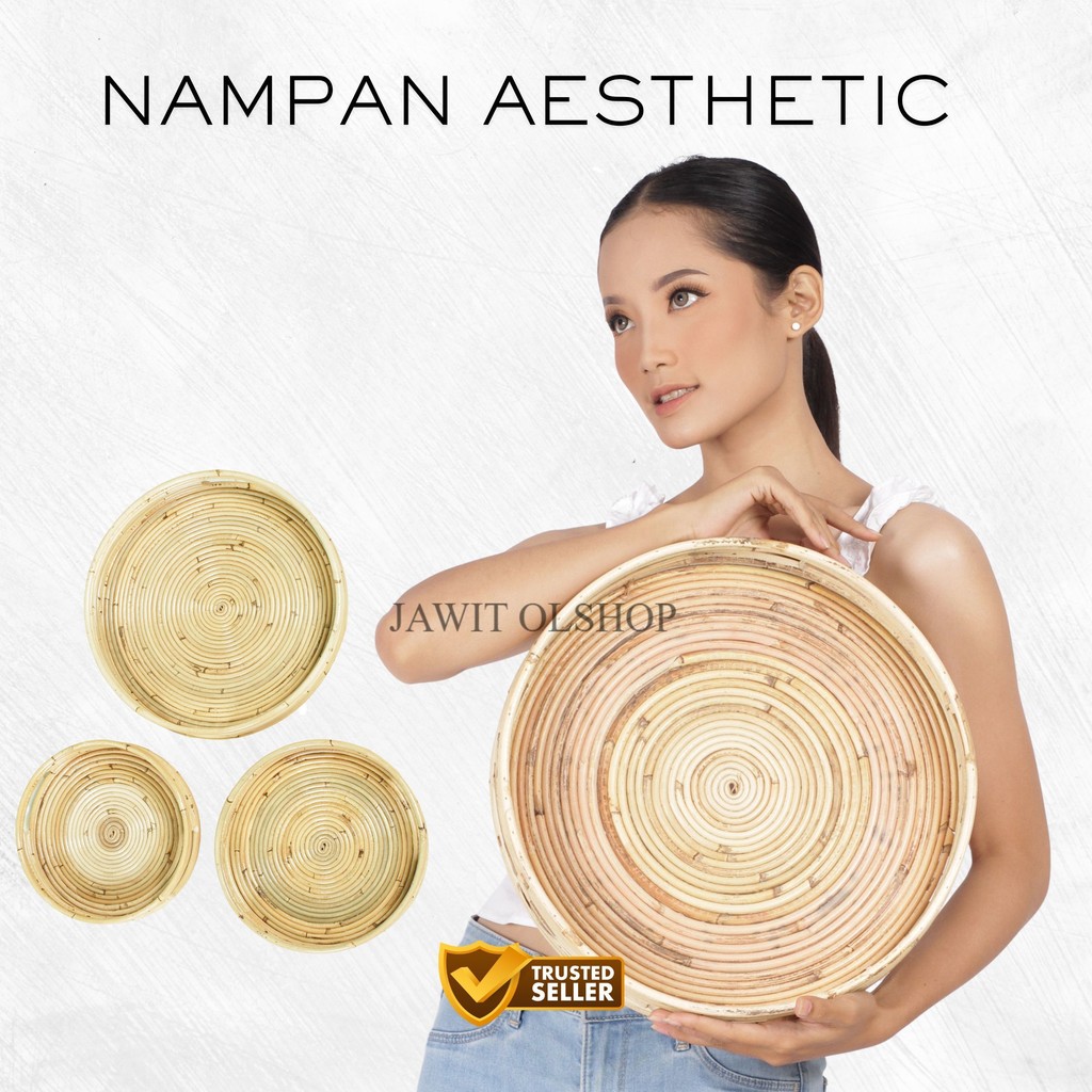 Jual Nampan Kayu Dengan Coaster Rotan Bulat – Perpaduan Elegan Dan ...