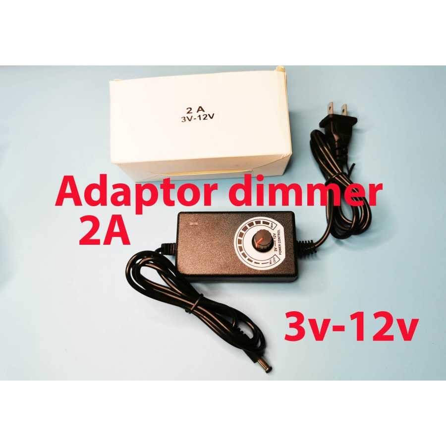 Jual adaptor dimmer 3v-12v dc 2A - adaptor multi output 3v sd 12v ...