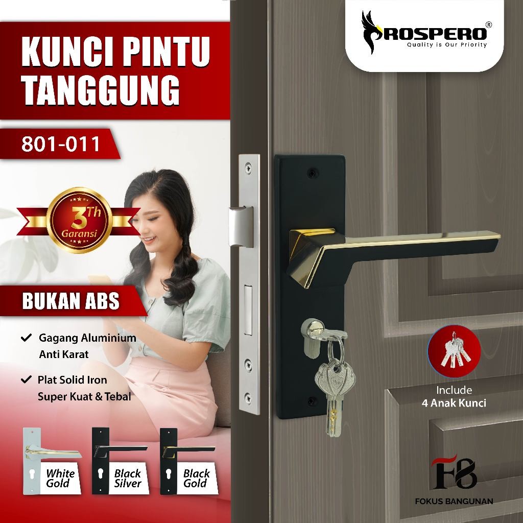 Jual Prospero Handle Pintu Rumah Handle Pintu Minimalis Pegangan Pintu ...